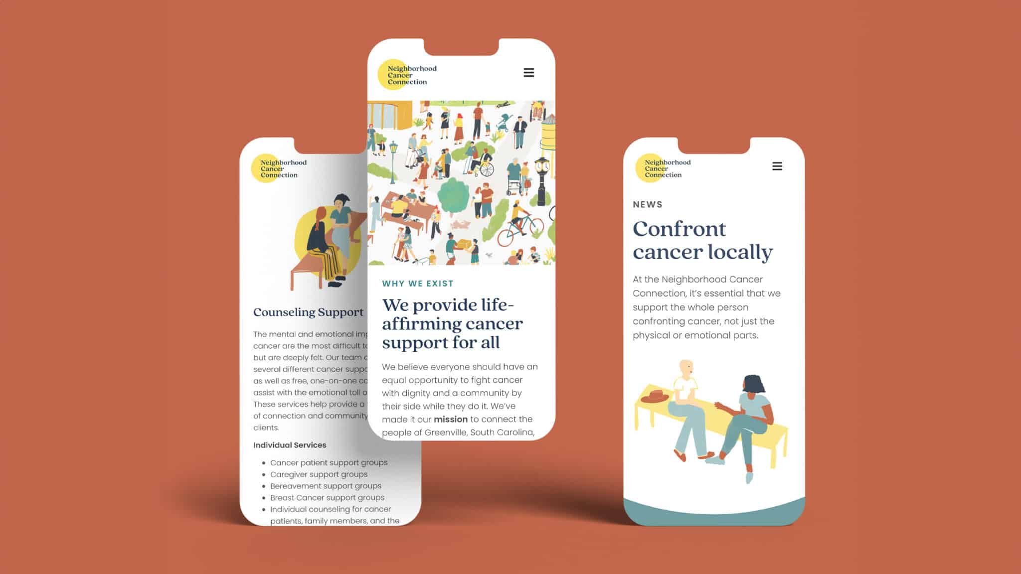 Neighborhood Cancer Connection Brand Design | FUEL Branding